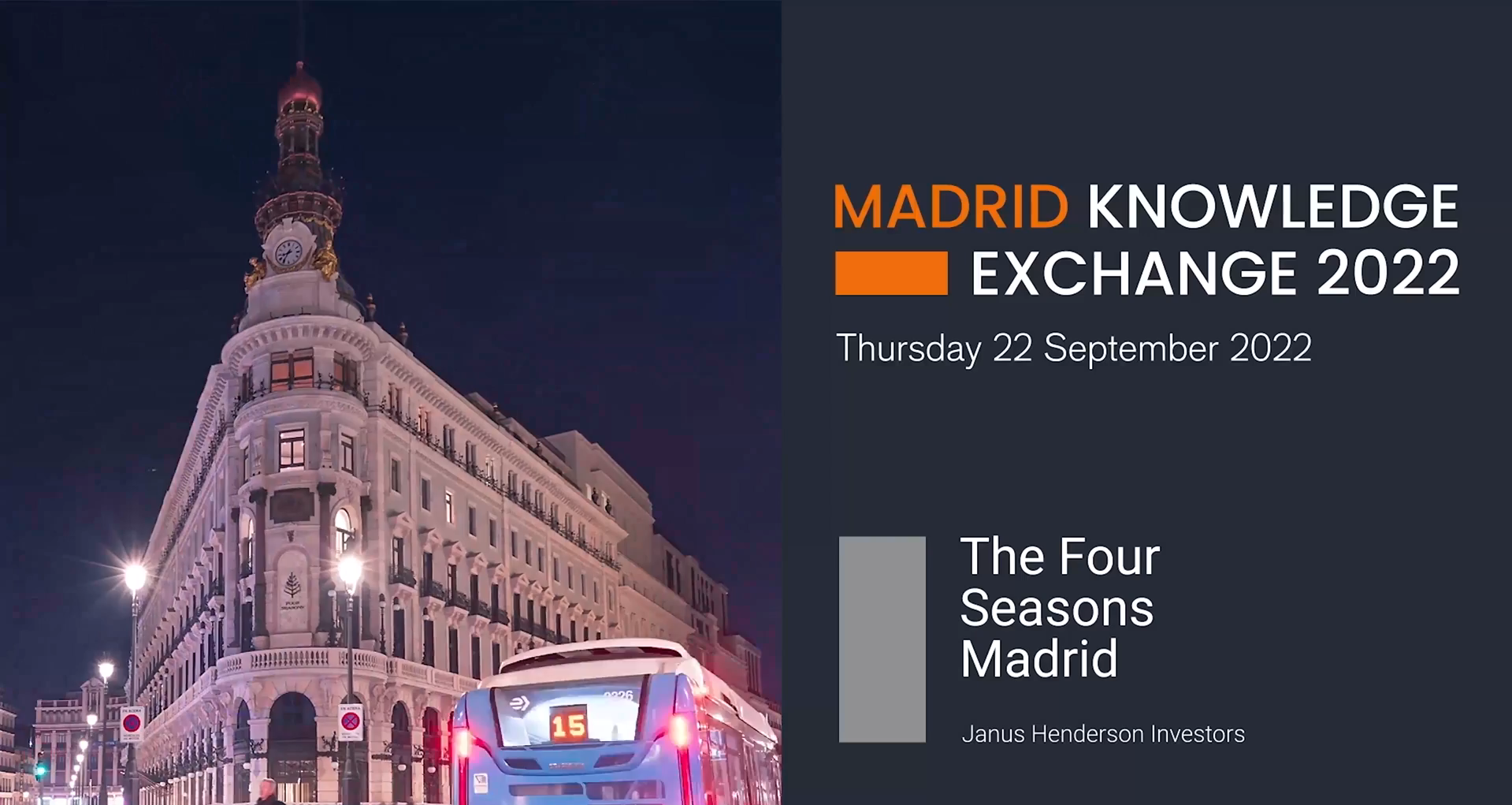 Madrid Knowledge Exchange – Video Replays - Janus Henderson Investors